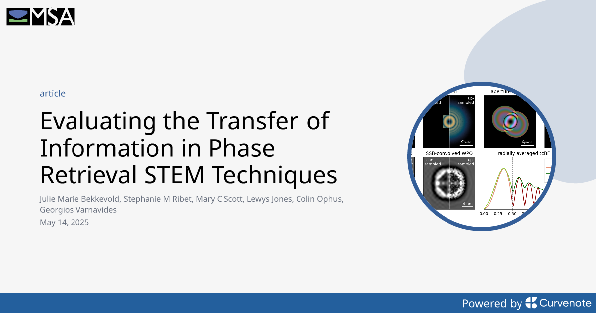 Evaluating the Transfer of Information in Phase Retrieval STEM ...