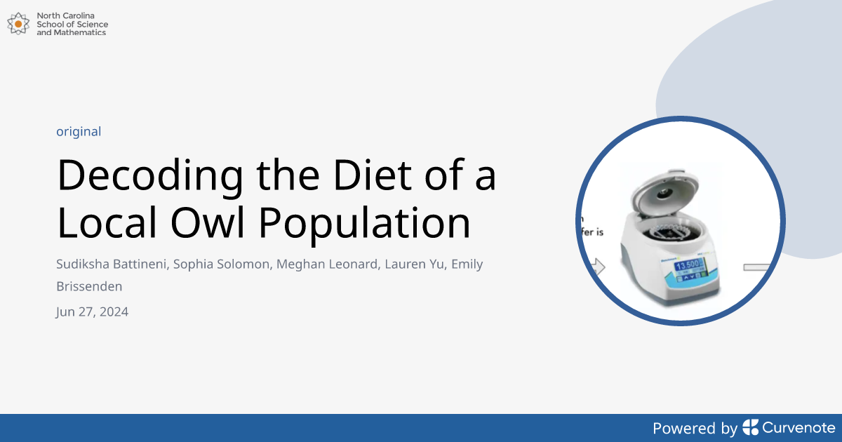 Decoding the Diet of a Local Owl Population - The Morganton Scientific